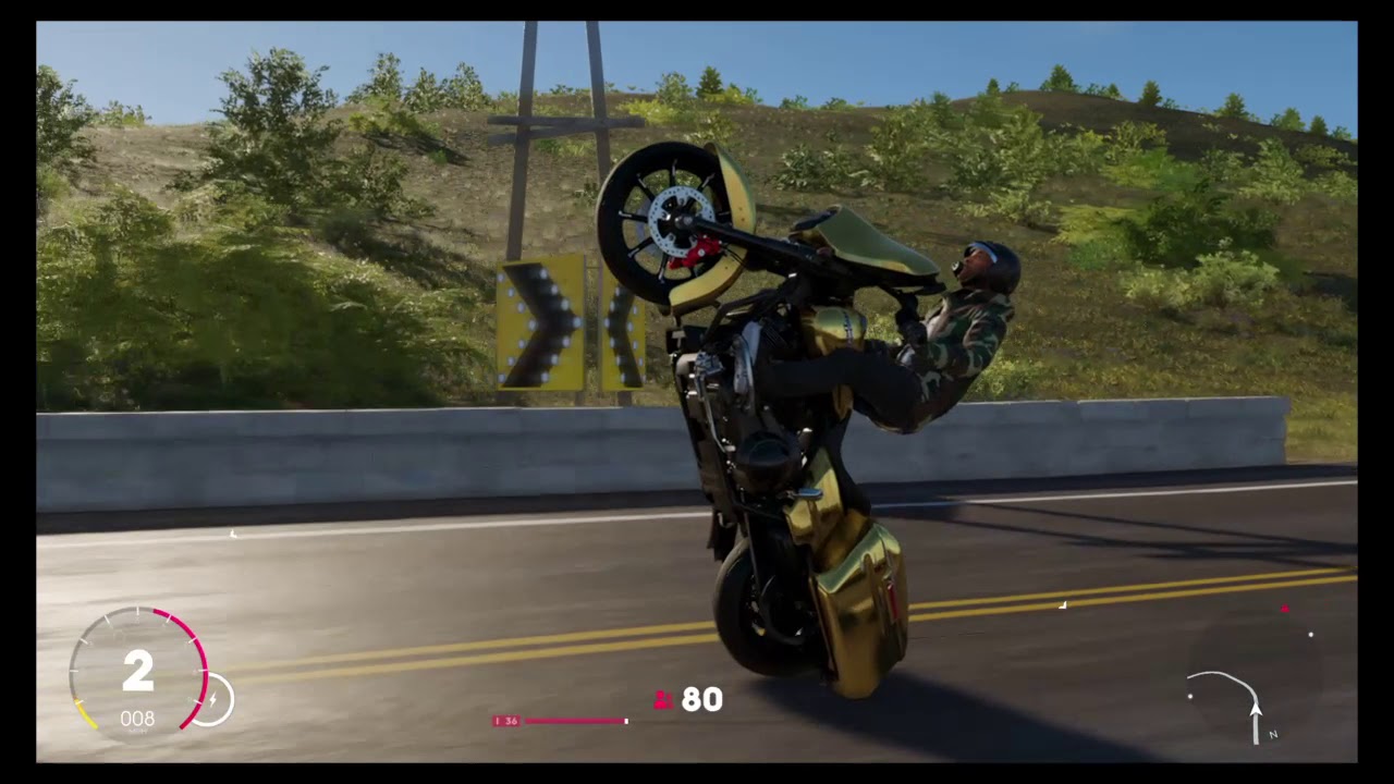 The Crew® 2 Harley Davis vs Ninja Kawasaki wheelies - YouTube