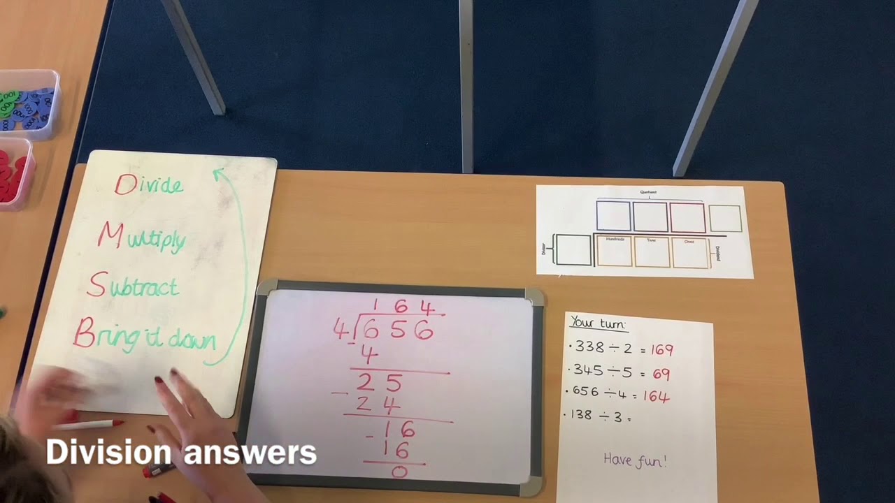 Year 4 Maths - Division answers - YouTube