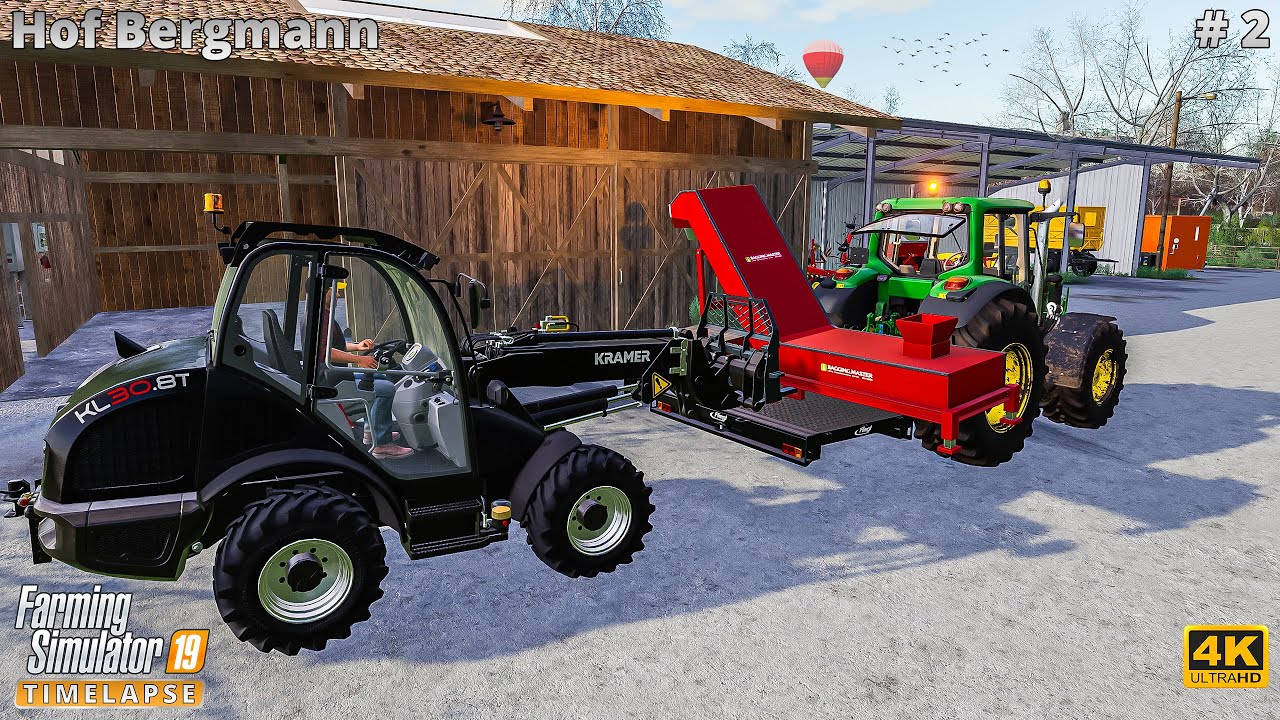 Farming Simulator 19🔸Hof Bergmann #02🔸Plowing. Drying Barley. Making ...