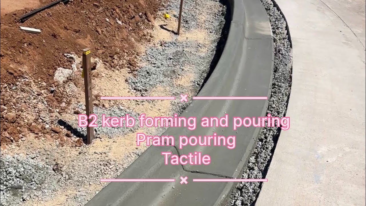 B2 Kerb Forming & Pouring + Tactile Tile Install: Pro Accessibility ...