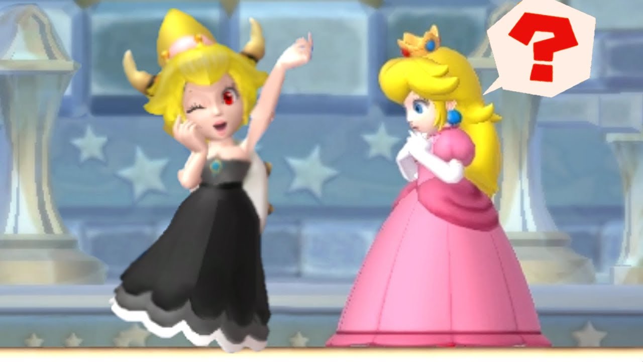 New Super Mario Bros U Deluxe - Bowsette wants to rescue Peach - YouTube