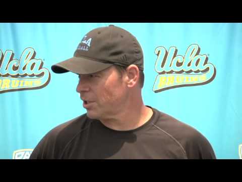 Jim Mora after Practice, April 19, 2014 - YouTube