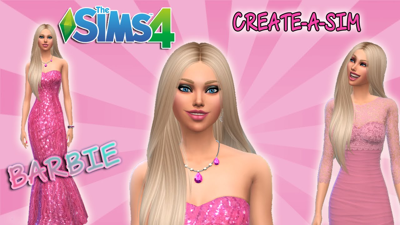 The Sims 4: Create A Sim - Barbie - Collab w/Annisa Desheila - YouTube