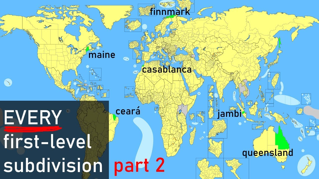 How Many First-Level Subdivisions Do I Know? Part 2 | Asia, Africa ...