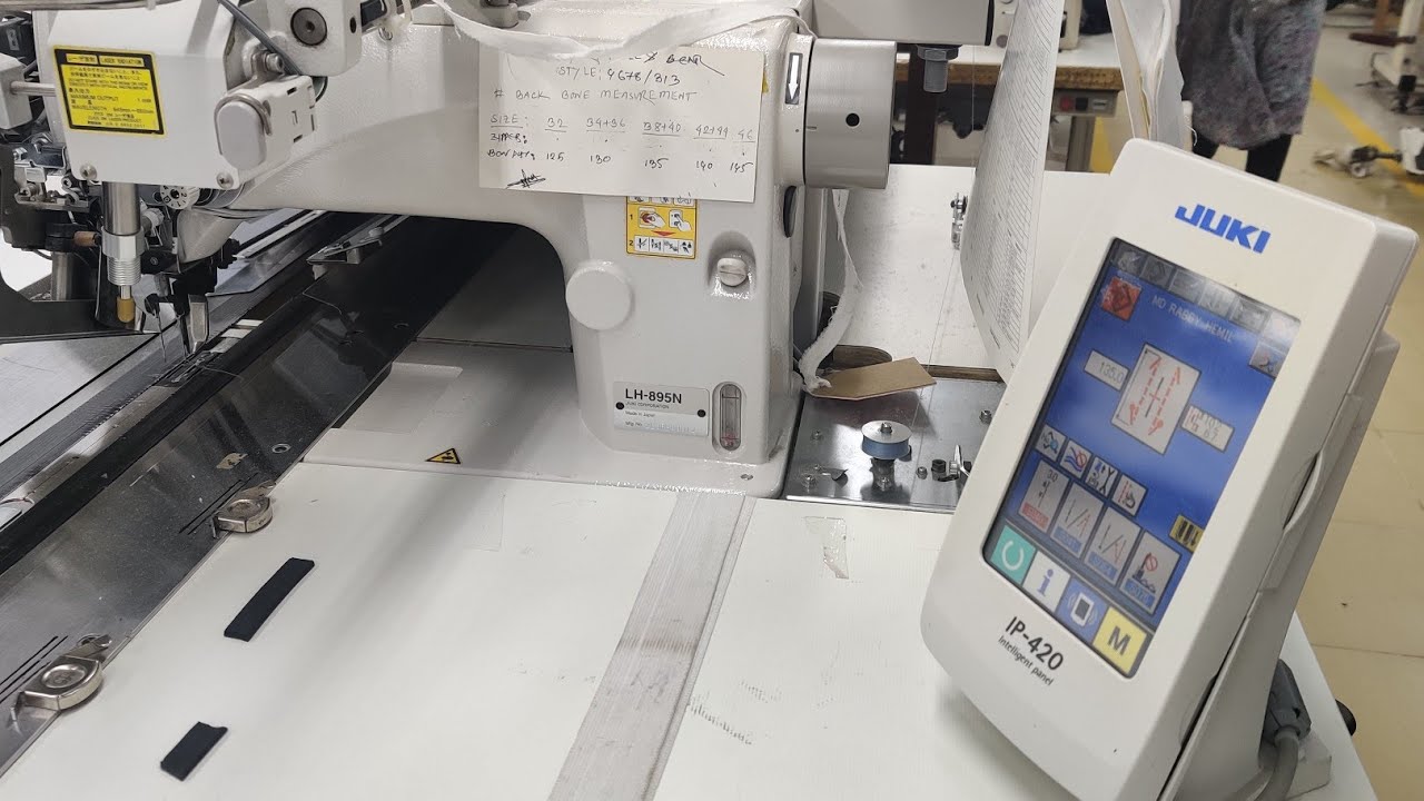 juki APW sewing machine Lh-895n automatic Interlinig feeder on of ...