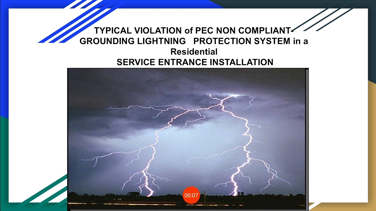 TYPICAL VIOLATION OF PEC 2017 NON-GROUNDING SYSTEM IN A RESIDENTIAL ...