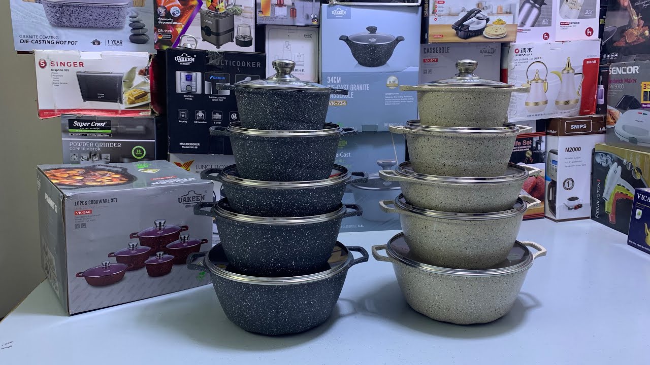 UAKEEN Brand Cookware Set 10 Pieces #review #kitchen #cookingvideo # ...