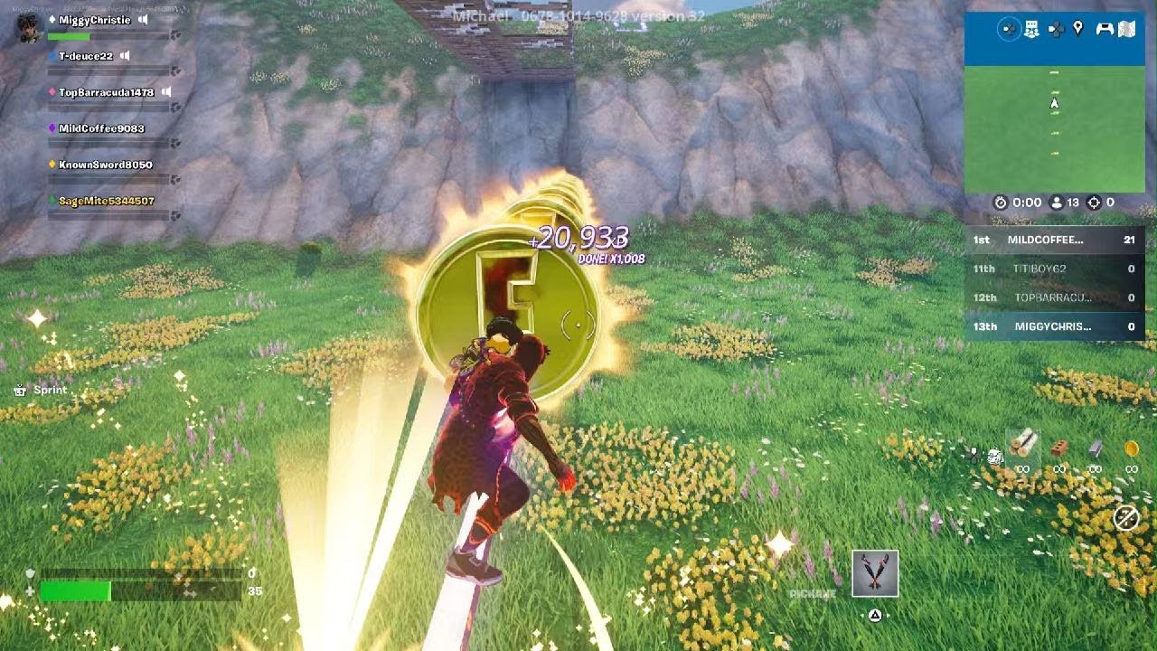 Fortnite 1v1 FFA Build Fight AFK Slide Coin Farm - YouTube