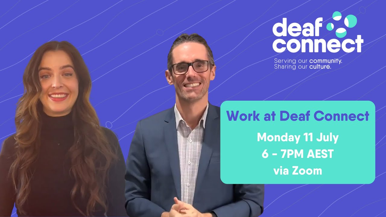 Work at Deaf Connect - Webinar - YouTube
