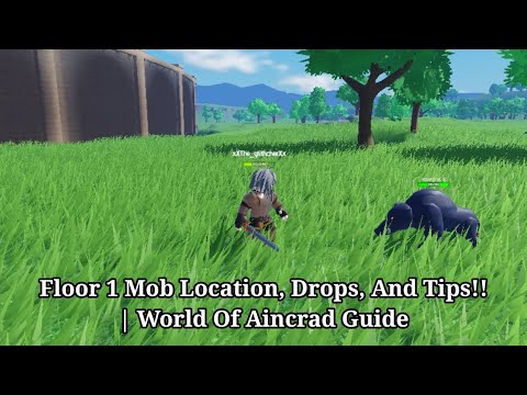 Floor 1 Mob Location, Drops, And Tips!! | World Of Aincrad Guide - YouTube
