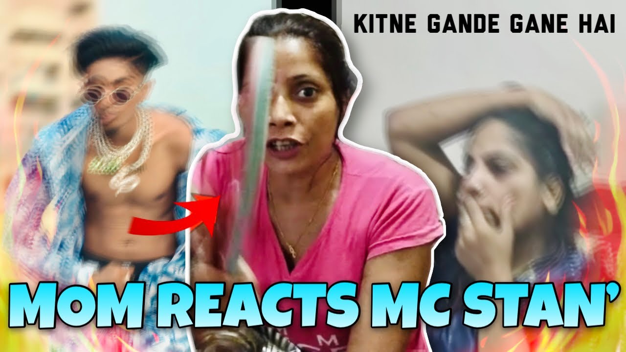 MOM REACTS ON MC STAN SHANA BANN 🥵 - YouTube
