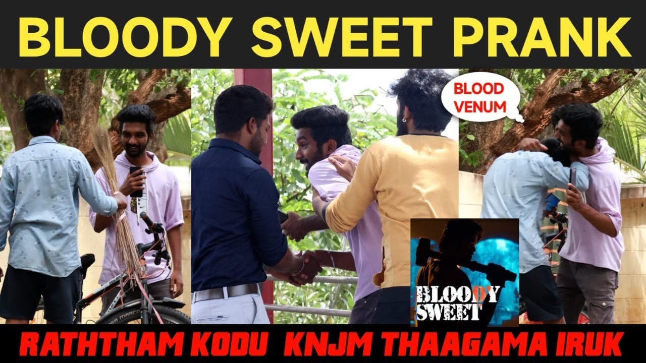 BLOODY SWEET PRANK🩸 | PRANK GOES WRONG 😳 | VELLA KAAKA #prankvideo #leo ...