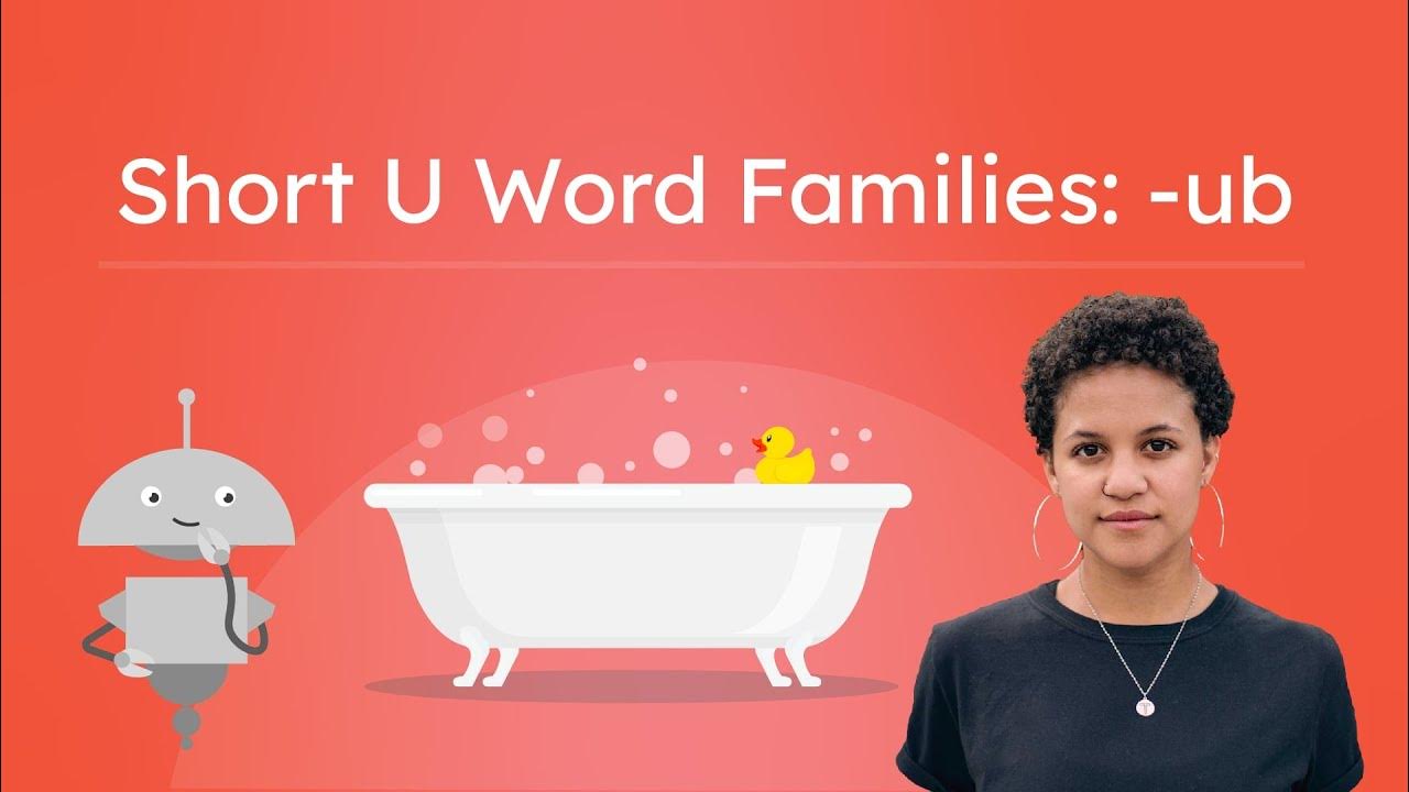 Short U Word Families - Learning to Read for Kids! - YouTube