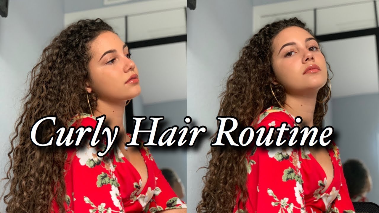 SIMPLE CURLY HAIR ROUTINE| solange diaz - YouTube