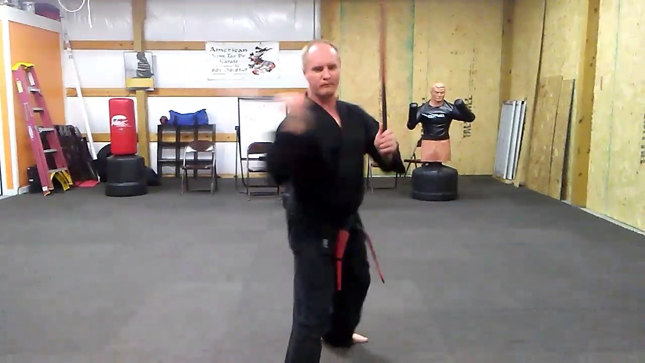Kenpo stick form - YouTube
