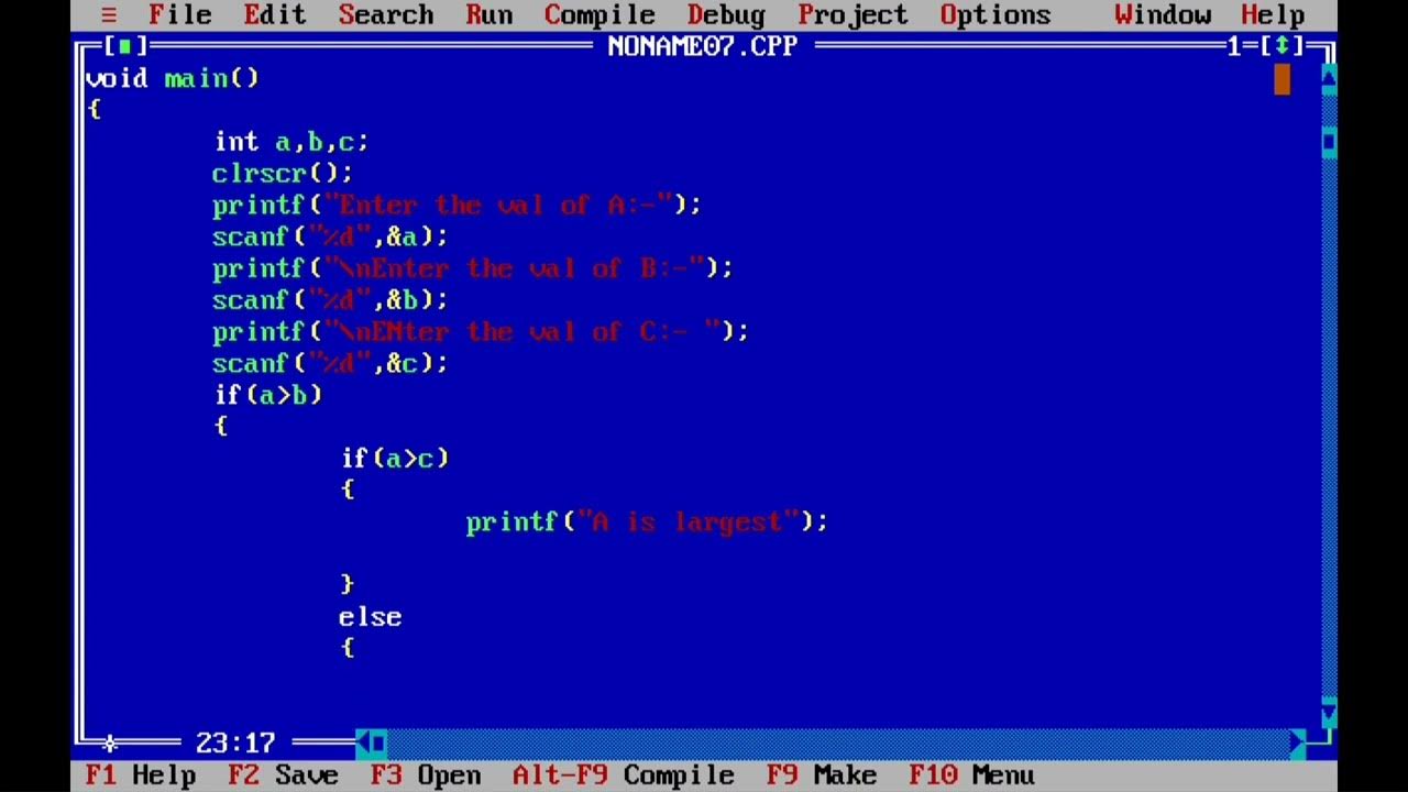 Three different number find largest them using nested-if-else of condition statement - YouTube