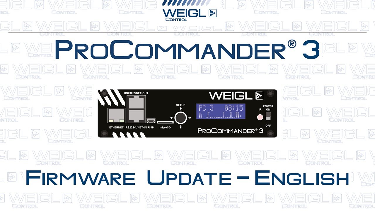 English Tutorial: ProCommander® 3 Update in Weigl Hardware Configurator ...