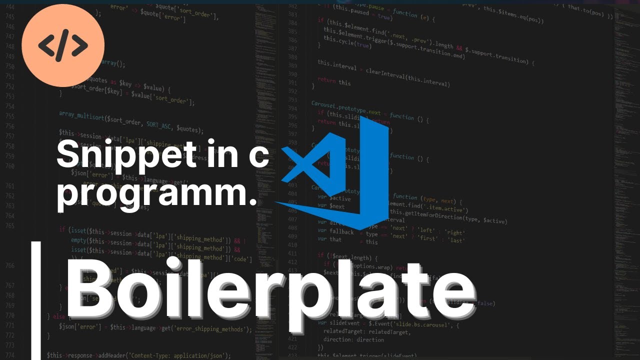 How To Create Your Own Boilerplate In Vs Code C Programing Language 3729