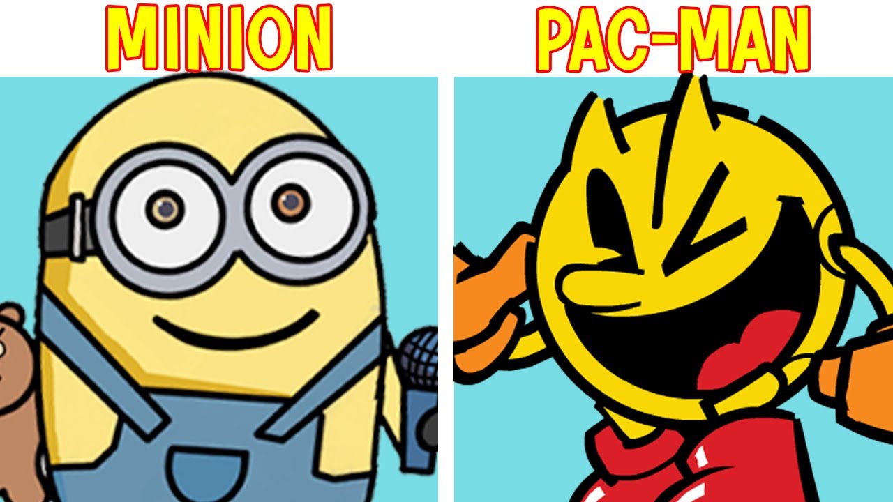 FNF - vs Pac-man Full Week New Update (Every Characters Sing it)🎤 ...