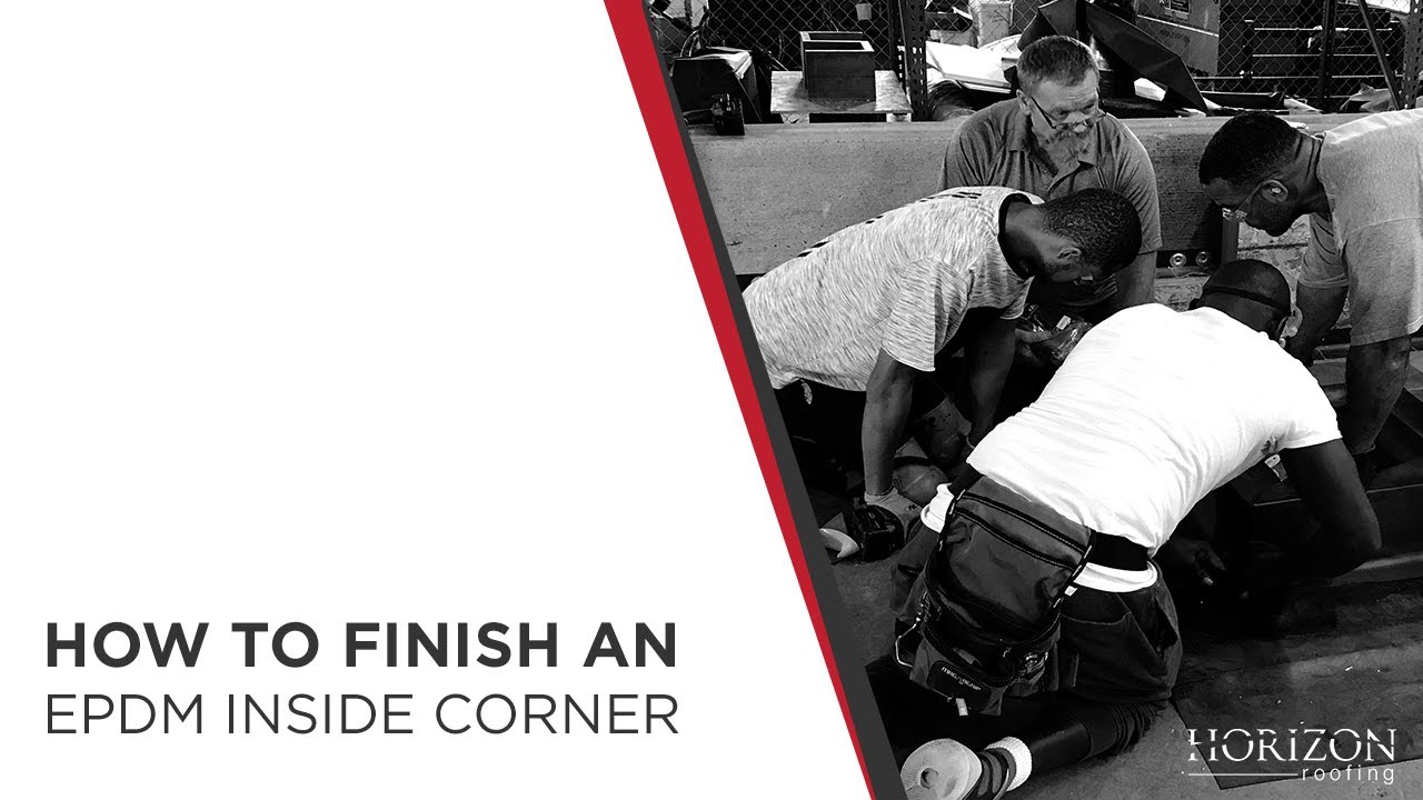 How to Finish an EPDM Inside Corner - YouTube