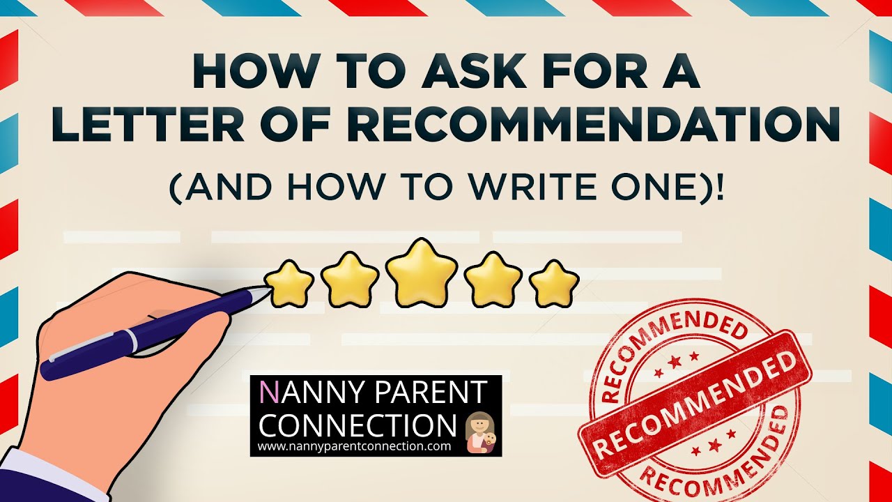 How To Ask For A Letter of Recommendation (And How To Write One)! - YouTube