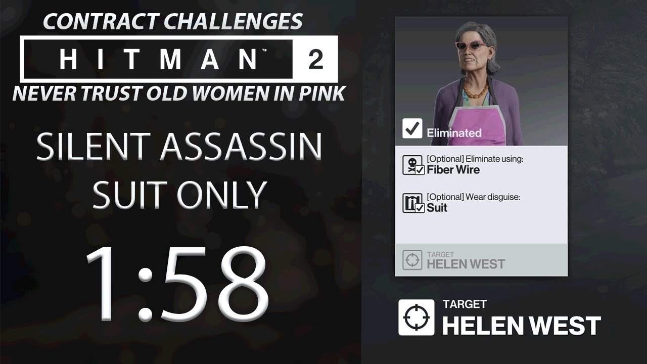 HITMAN 2 | Contracts | Never Trust Old Women in Pink | SA/SO - YouTube