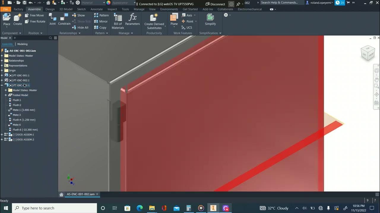 Designing an Enclosure using Autodesk Inventor 4 - YouTube
