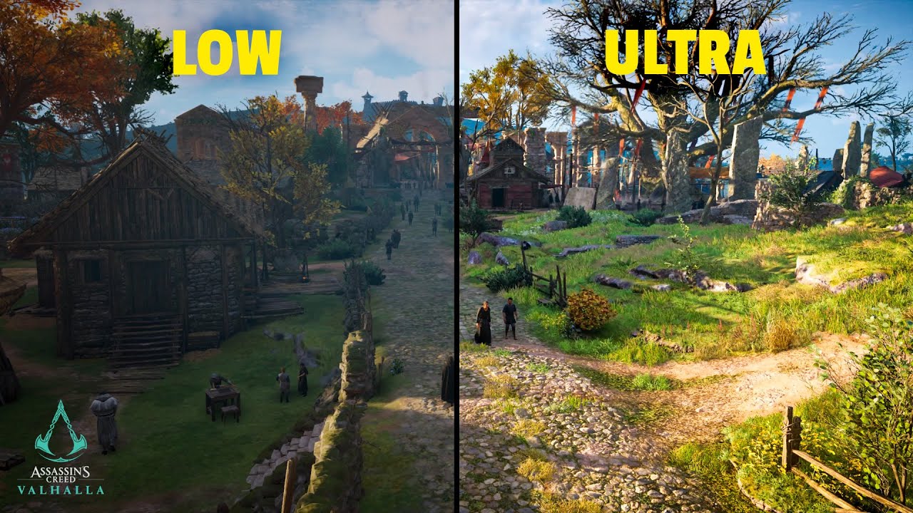 Assassin's Creed Valhalla | LOW vs ULTRA Graphics Comparison | 1440P ...