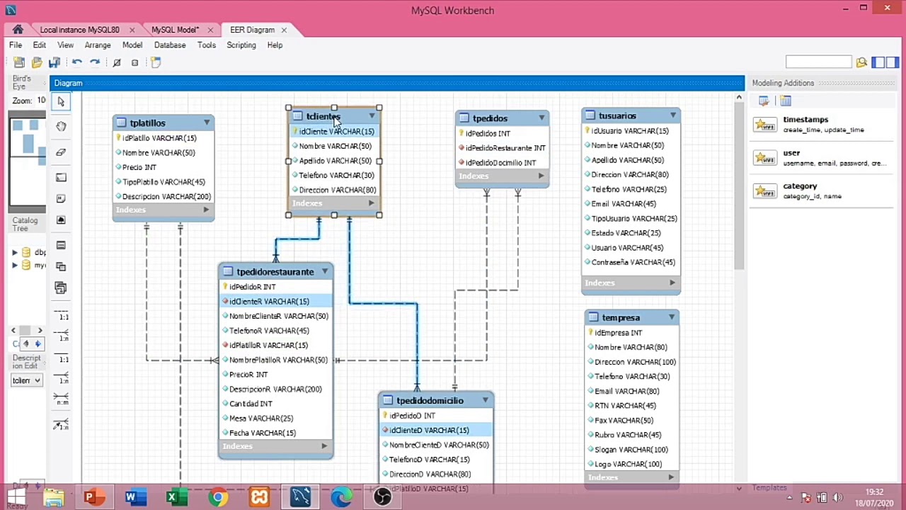 Proyecto Base de Datos II Sistema de Pedidos de un Restaurante, Segundo Parcial - YouTube