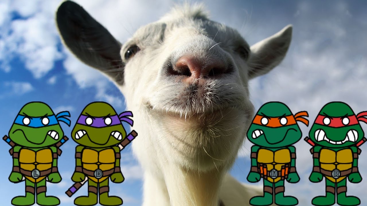 Goat Simulator Easter Eggs - Ninja Turtles - YouTube
