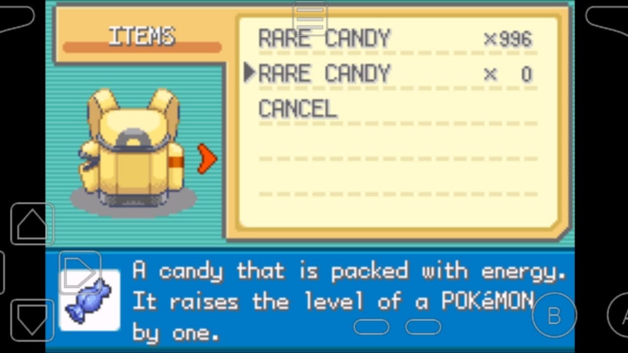 how to make unlimited rare Candy in Pokemon fire red gba 💯 working ...