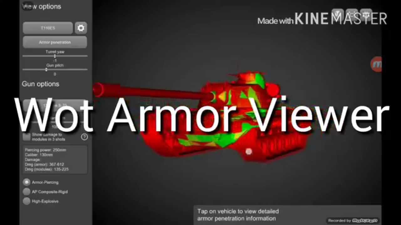 Wot Armor Viewer: Kv-3 and M4A3E8 Jumbo - YouTube
