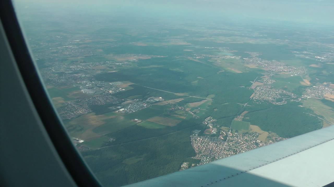 sky view approach and landing at Basel, Switzerland - YouTube