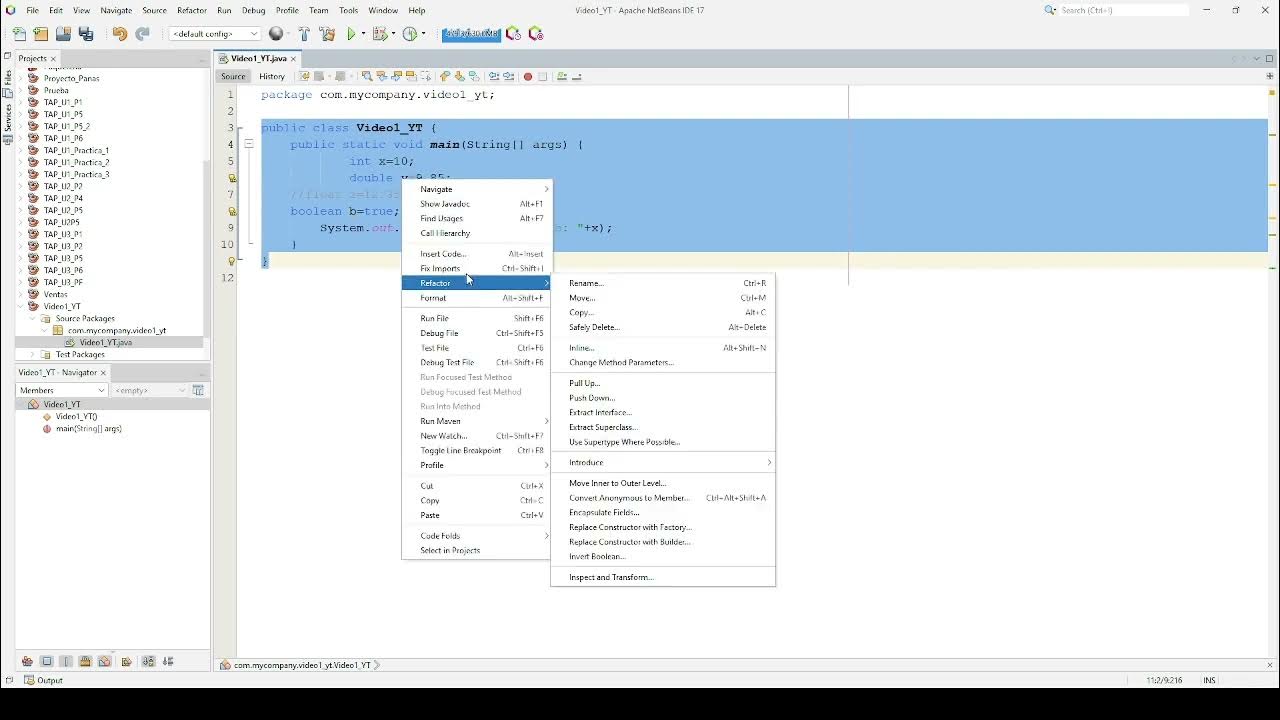 Primero pasos para programar en java - YouTube