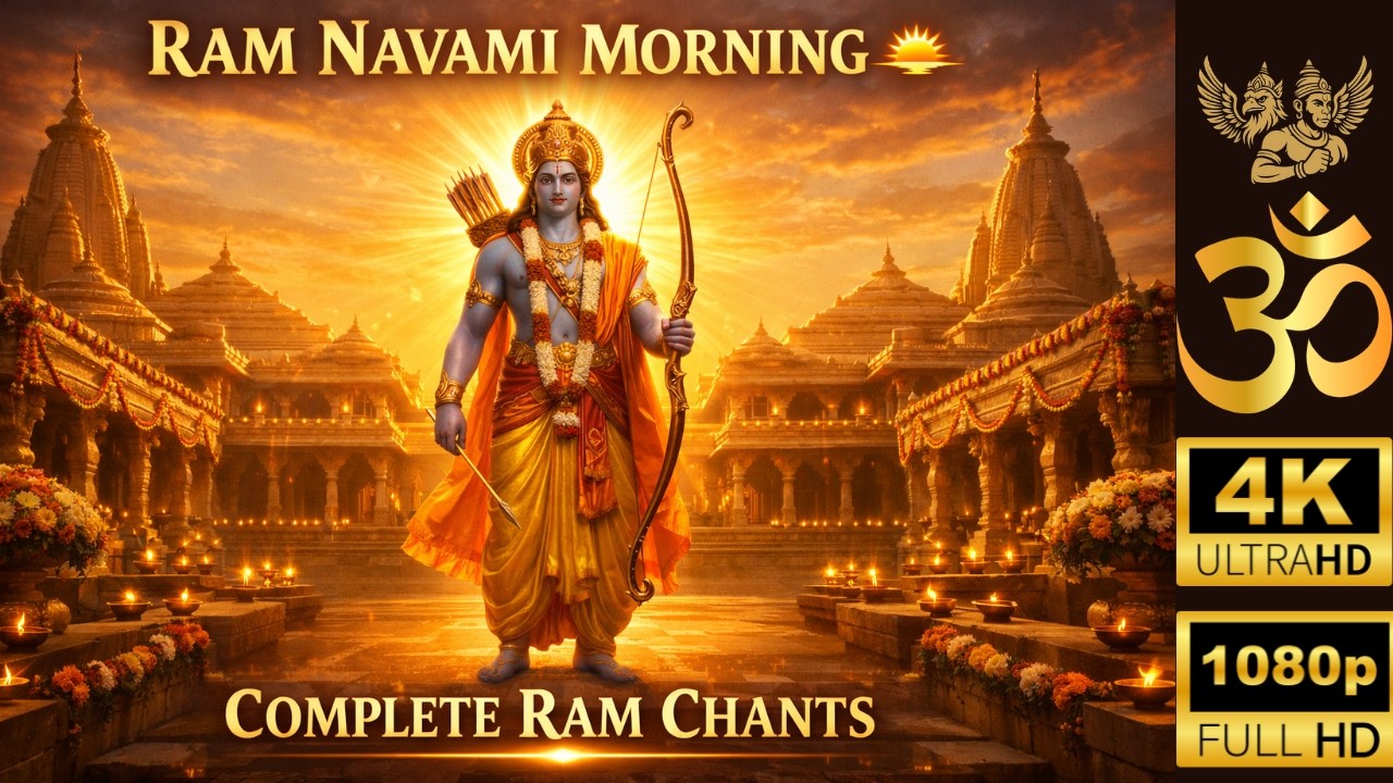 Ram Navami Morning Chants 🙏 Ashtakam + 108 Names + Jai Shri Ram ...