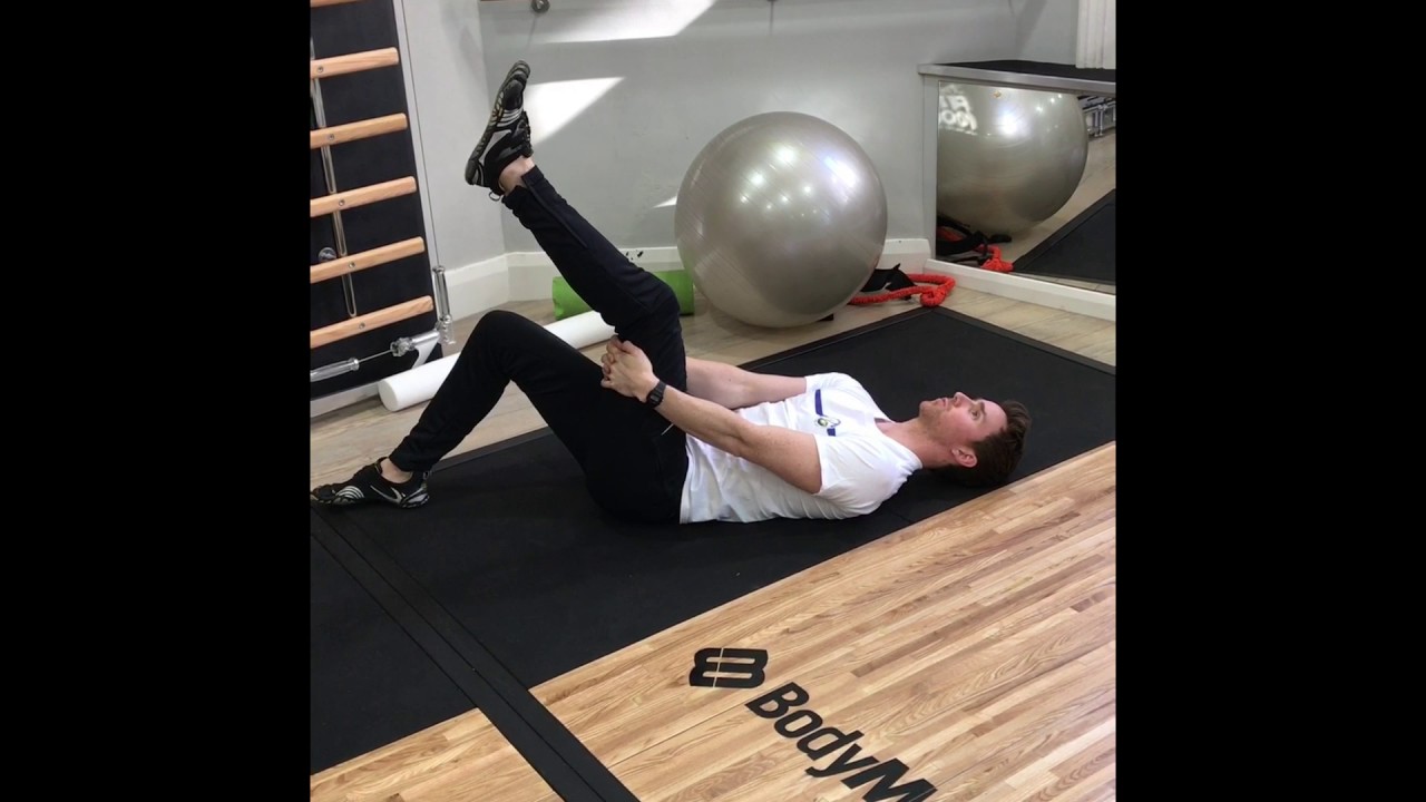 Hamstring Stretch At The Knee - YouTube