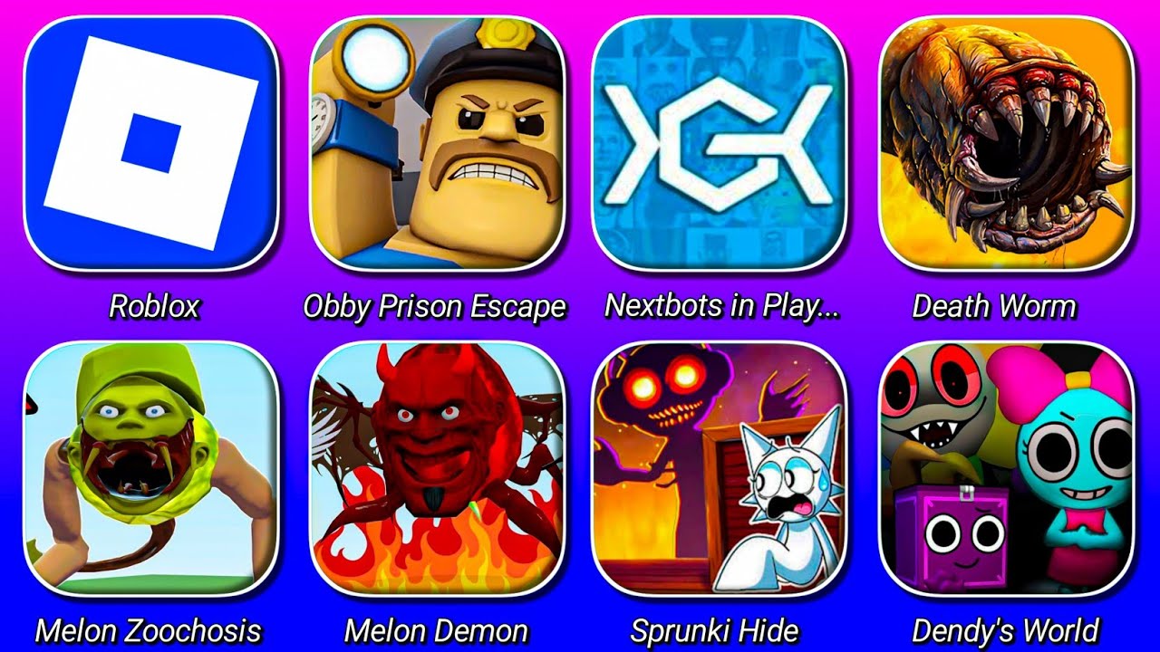 Roblox New Update,Prank House Escape,Sprunki Hide Monster Hunt,Nextbots ...