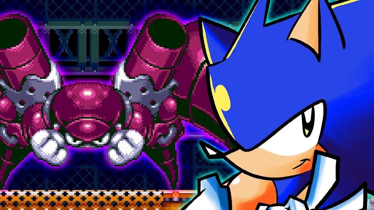 Sonic 3 AIR Sawnic mod Battle with the boss on the flying battery ...