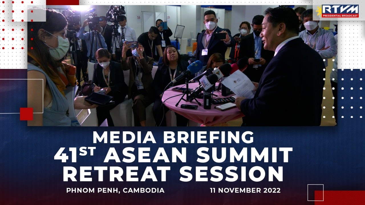 Media Briefing 41st Asean Summit Retreat Session 11 11 2022 Youtube