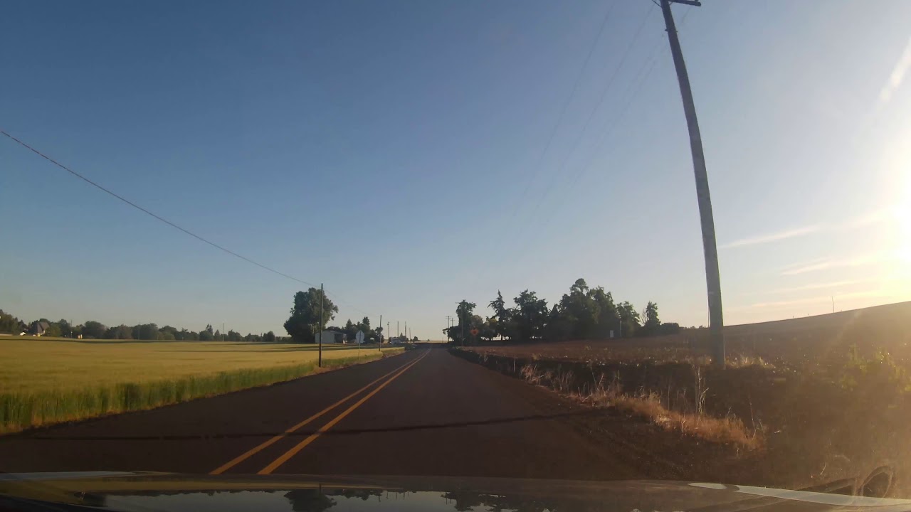 Driving around Athena, Oregon - YouTube