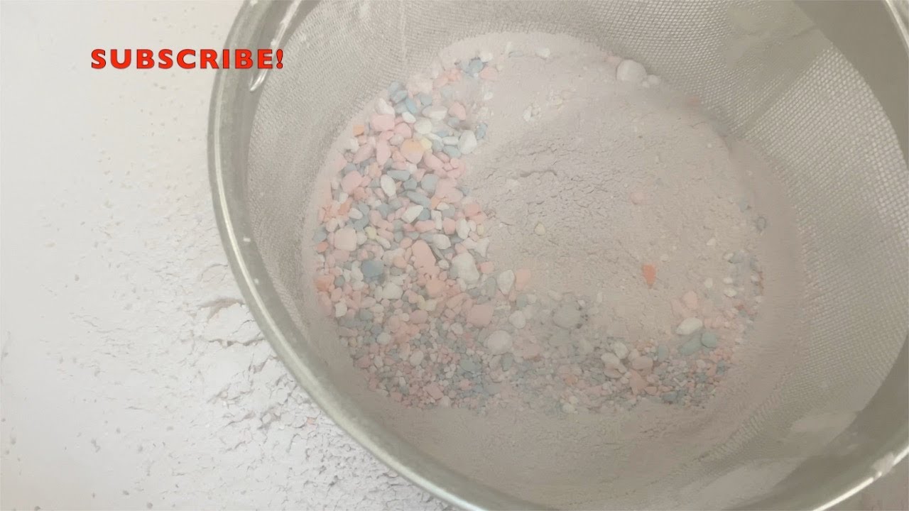 ASMR COMET MIX, CORNSTARCH & BABY POWDER AND SIFTING POWDER PLAY - YouTube