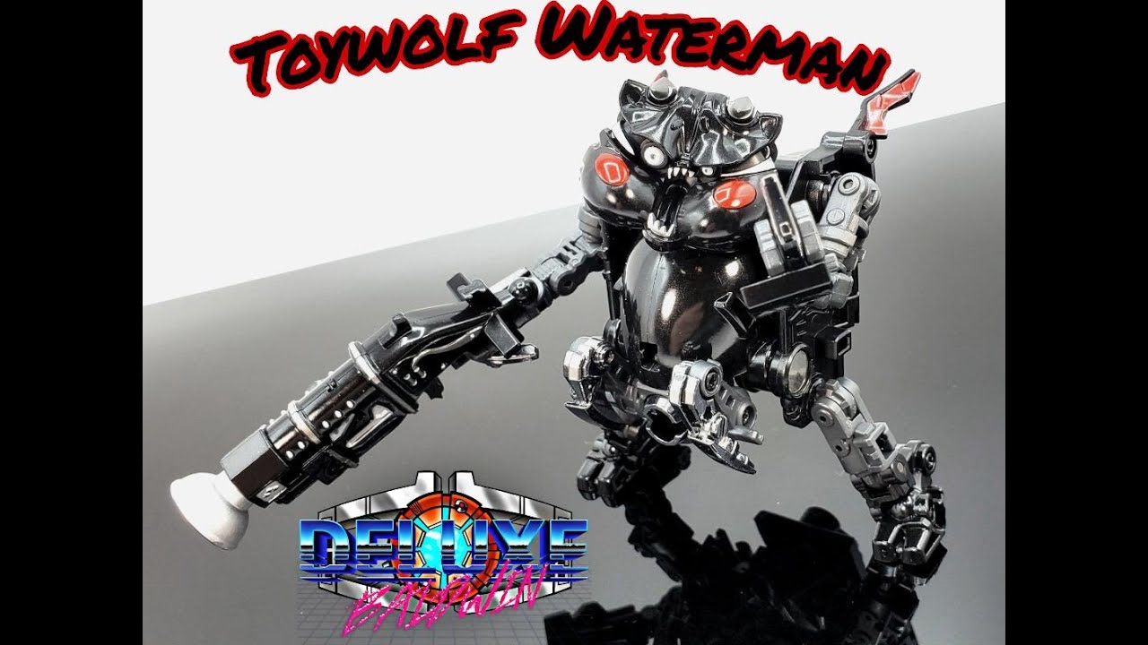 Deluxe Baldwin Reviews Transformers TOYWOLF W0-2B BLACK WATER MAN - YouTube