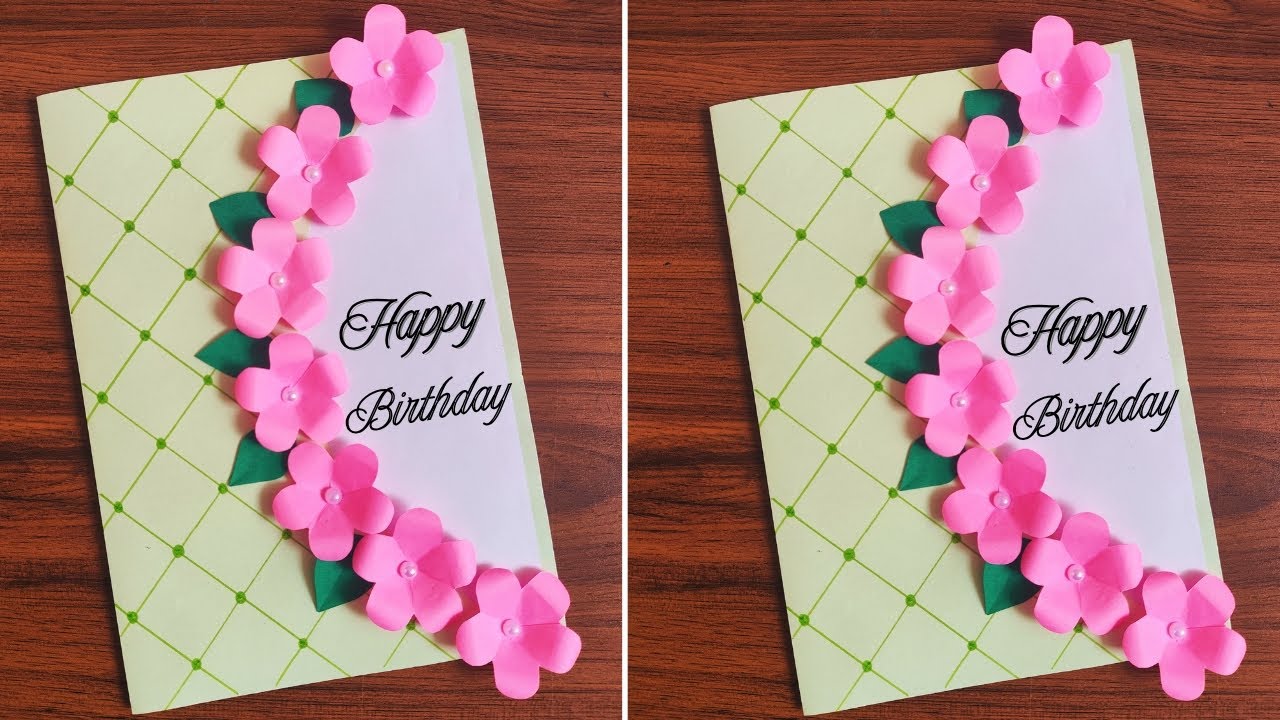DIY Birthday Card Making | Easy & Beautiful Handmade Card Tutorial at ...
