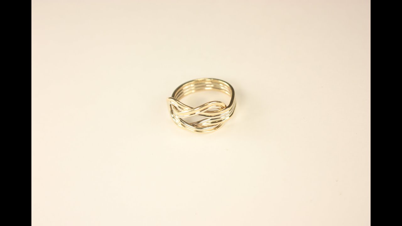 Two Tone 14kt Wire Knot Ring - YouTube
