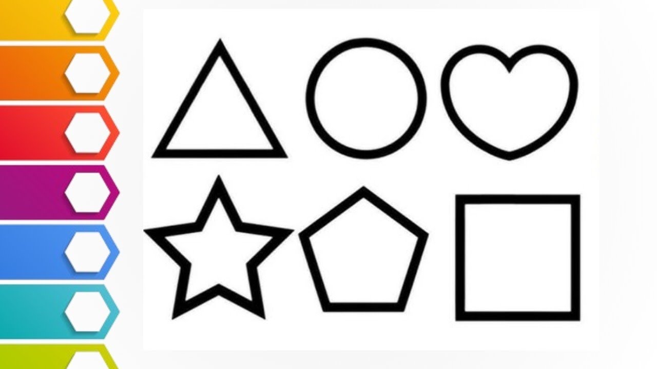 shapes drawing 🥰 l easy shapes drawing for kids l easy drawing l how to ...