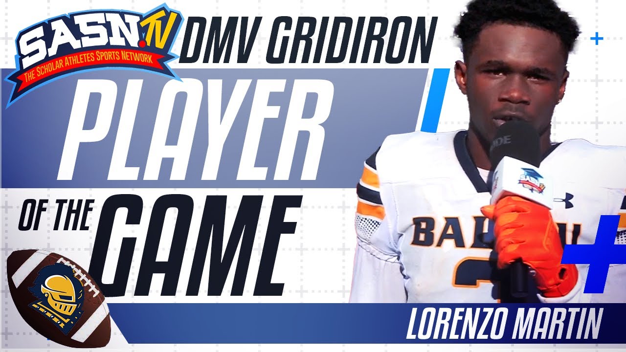 DMV Gridiron Interviews Ballou's Lorenzo Martin - YouTube
