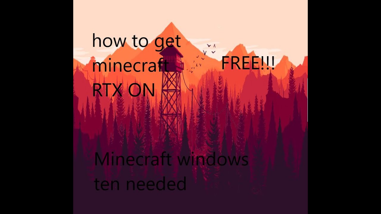 How to get Minecraft RTX Windows 10 - YouTube