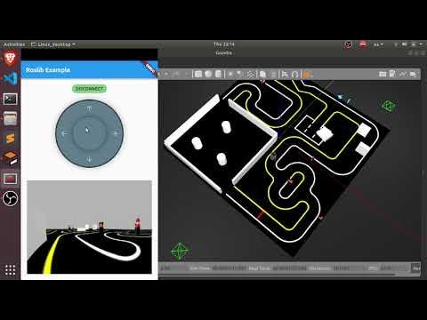 Flutter and ROS Melodic Camera Stream and Joystick movement - YouTube