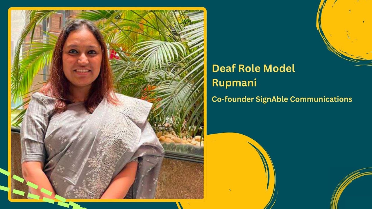 Deaf Role Model - Rupmani - YouTube