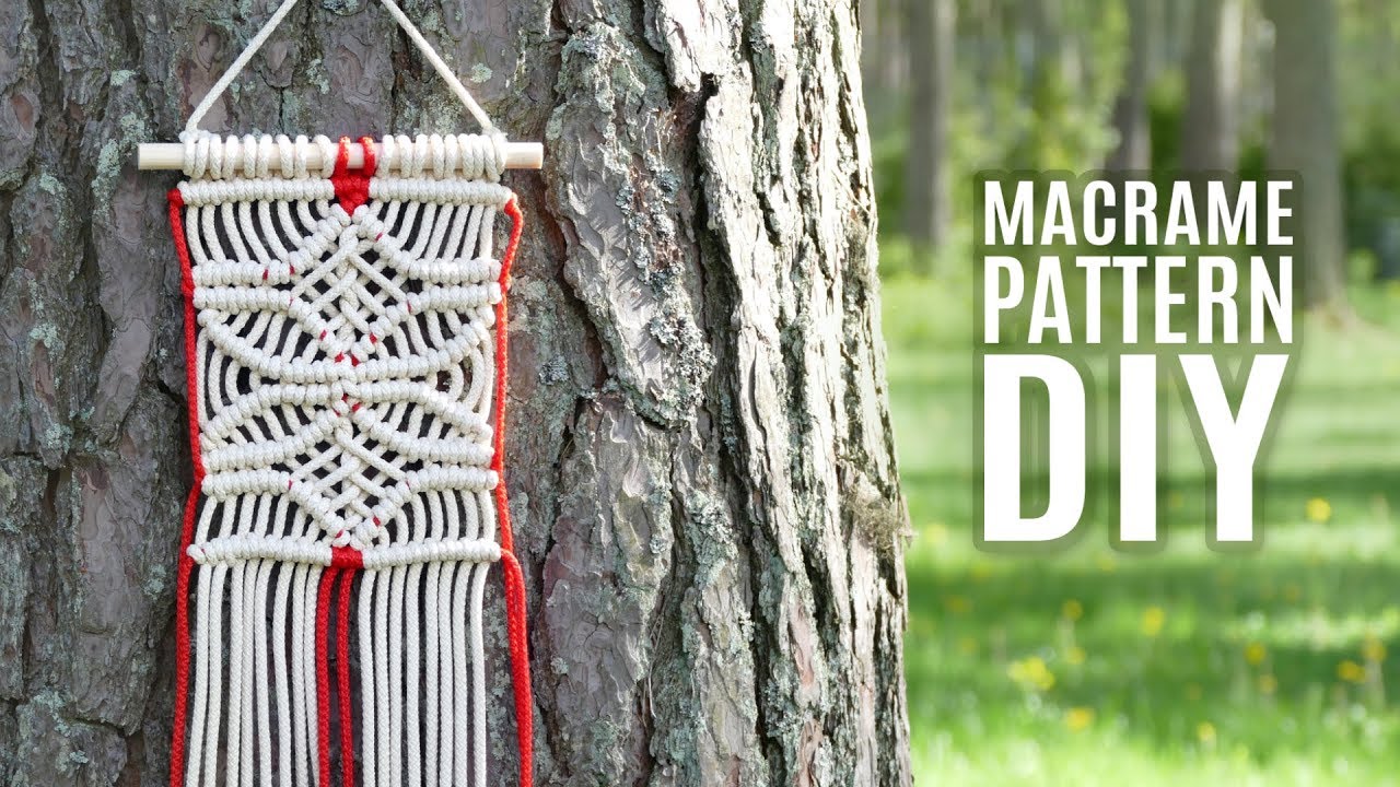 Six Petal Flower Pattern for Wall Hanging - Macramé Design Element for ...